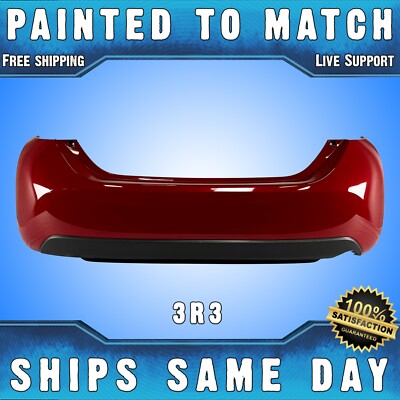 NEW Painted *3R3 Barcelona Red* Rear Bumper Cover for 2014-2019 Toyota ...