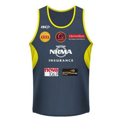 NRL Brisbane Broncos Youth Kids Training Singlet, sizes 10 12 14 | eBay