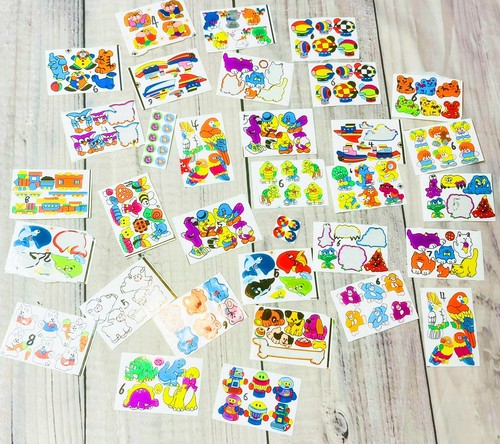 Vintage 90s Rainbow Colorful Cartoon Animals STICKER Collection Lot ...