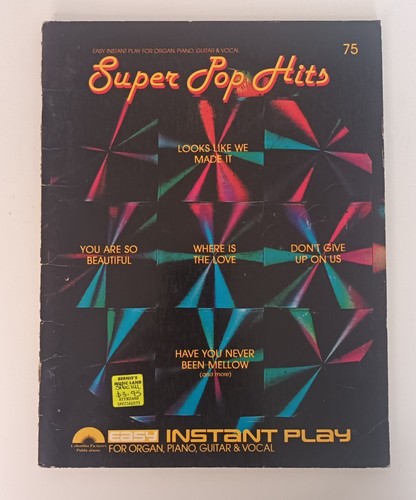 Easy Instant Play Super Pop Hits Collection Song Book 1980 Vol. 75 ...