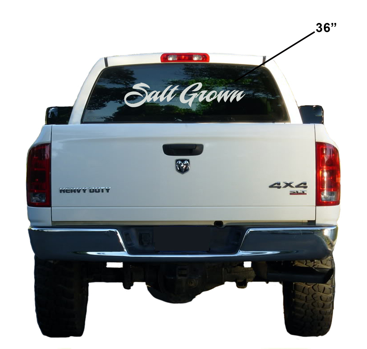 Salt Grown Brand Logo window decal saltwater fishing sticker life beach ...