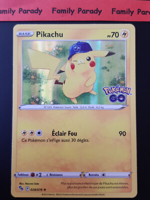 Pikachu Holo 70 HP 028/078 Pokemon Card EB10.5 Pokemon Go New French ...