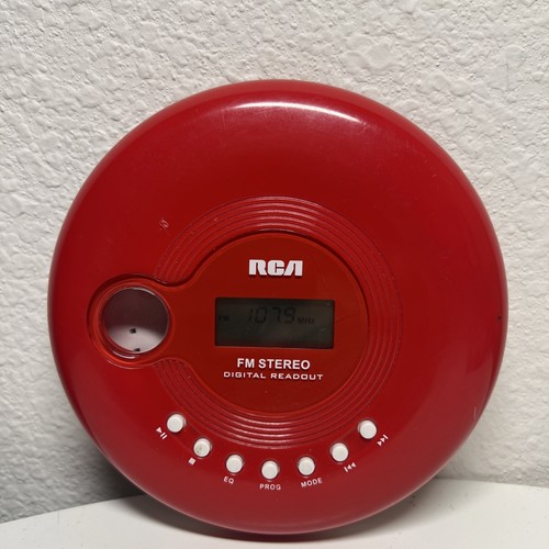 RCA CD Walkman RP2910-B Portable CD Player FM Stereo Radio-Red Works | eBay