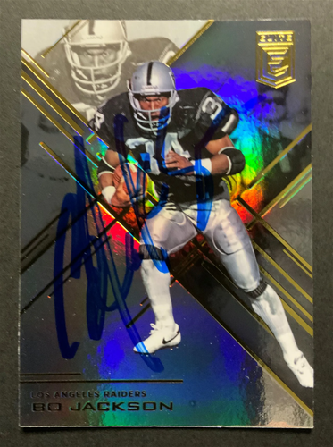 BO KNOWS! Autographed 2016 Bo Jackson Donruss-Panini Elite Football #40 ...