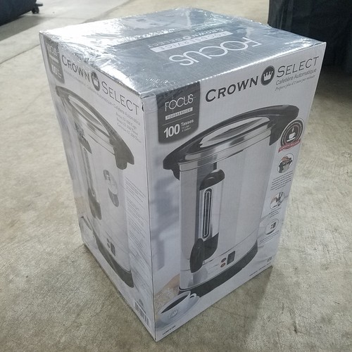 Focus Foodservice FCMCS100 Crown Select Automatic Coffeemaker, 100 Cup ...
