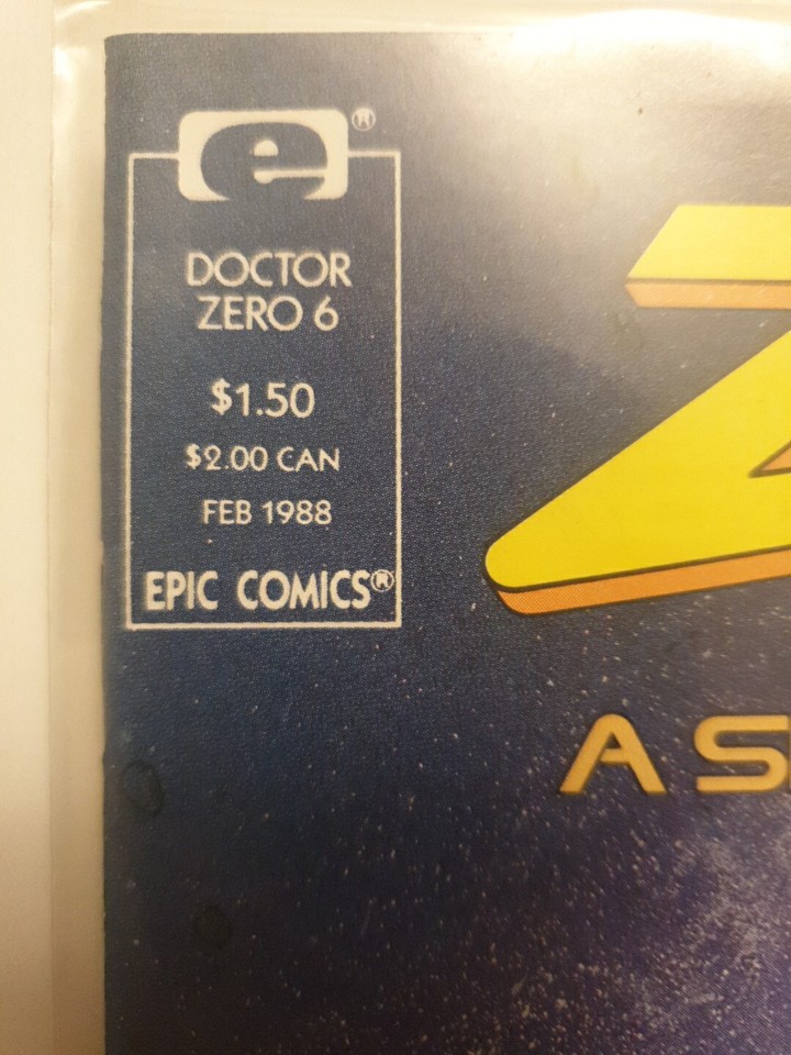 Doctor Zero #6 The Shadow Line Saga VFN+/NM (1988) Marvel Epic Comics ...