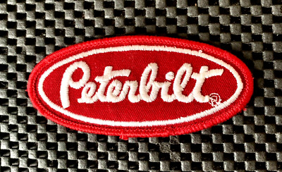 PETERBILT EMBROIDERED SEW ON PATCH BIG RIG TRUCK MANUFACTURER 4" x 1 3/4" | eBay