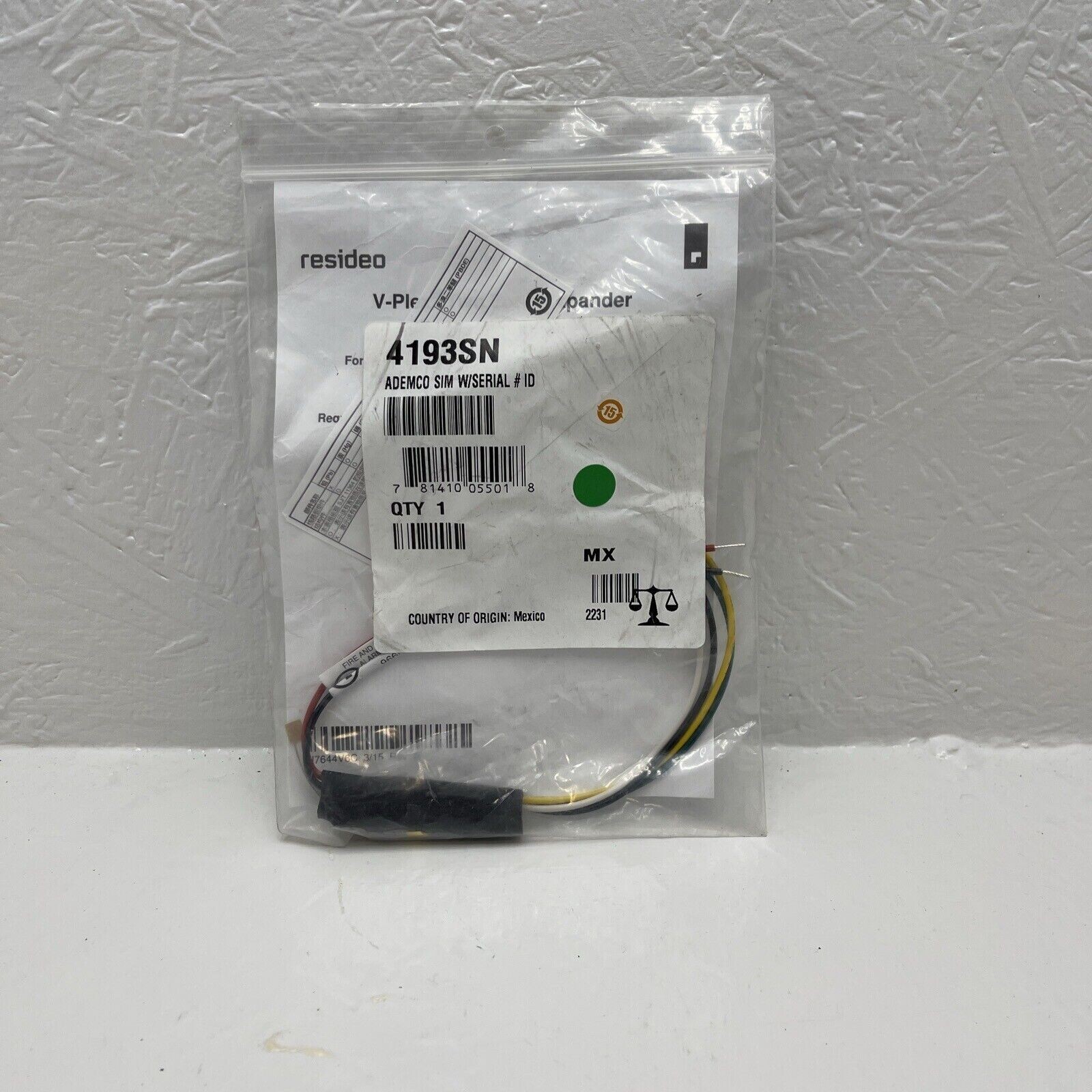 Resideo/Honeywell 4193SN V-Plex Two Zone Expander, Ademco SIM W/Serial ...