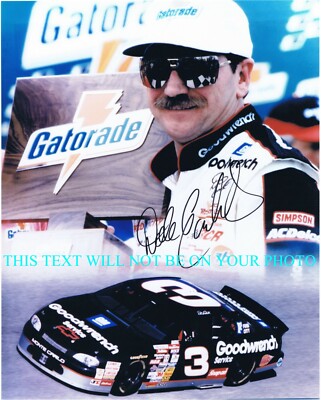 DALE EARNHARDT SIGNED AUTOGRAPH 8X10 RPNT PHOTO NASCAR LEGEND | eBay