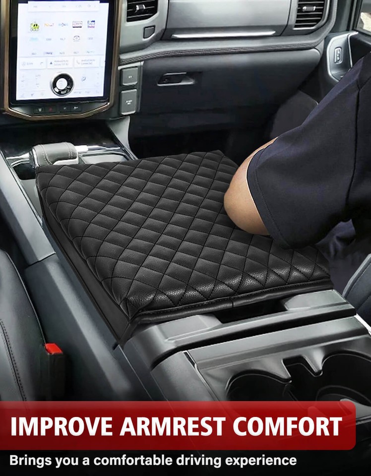 Fit Ford F150 2021-2026 Work Surface Console Armrest Cushion Pad Cover ...