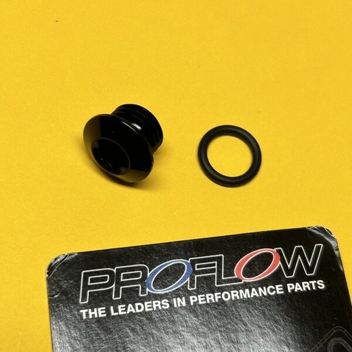 M10x1.0 ORB Hex socket blanking plug O'ring Black PFE814-M10BK Proflow ...