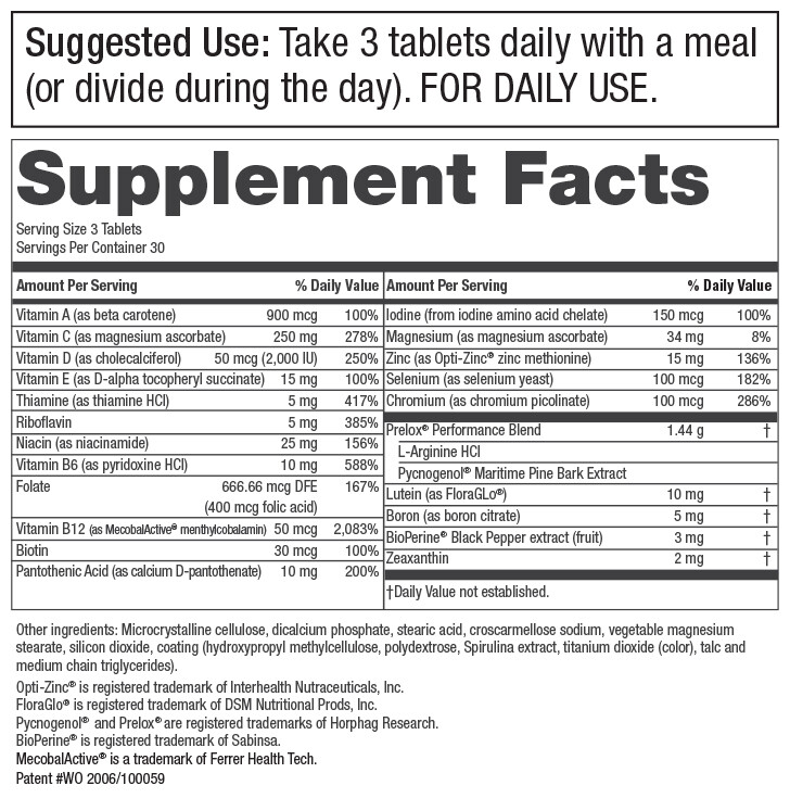 Purity Products Prelox Men's Multi 3X90 Tab Male Performance Stamina ...