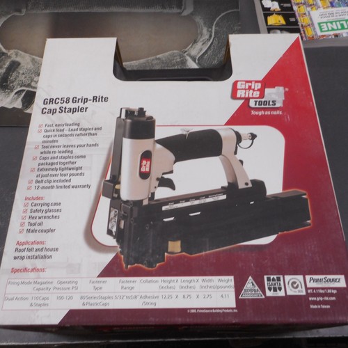 Grip Rite Pneumatic Plastic Cap Stapler Nailer GRC58A Old Stock | eBay