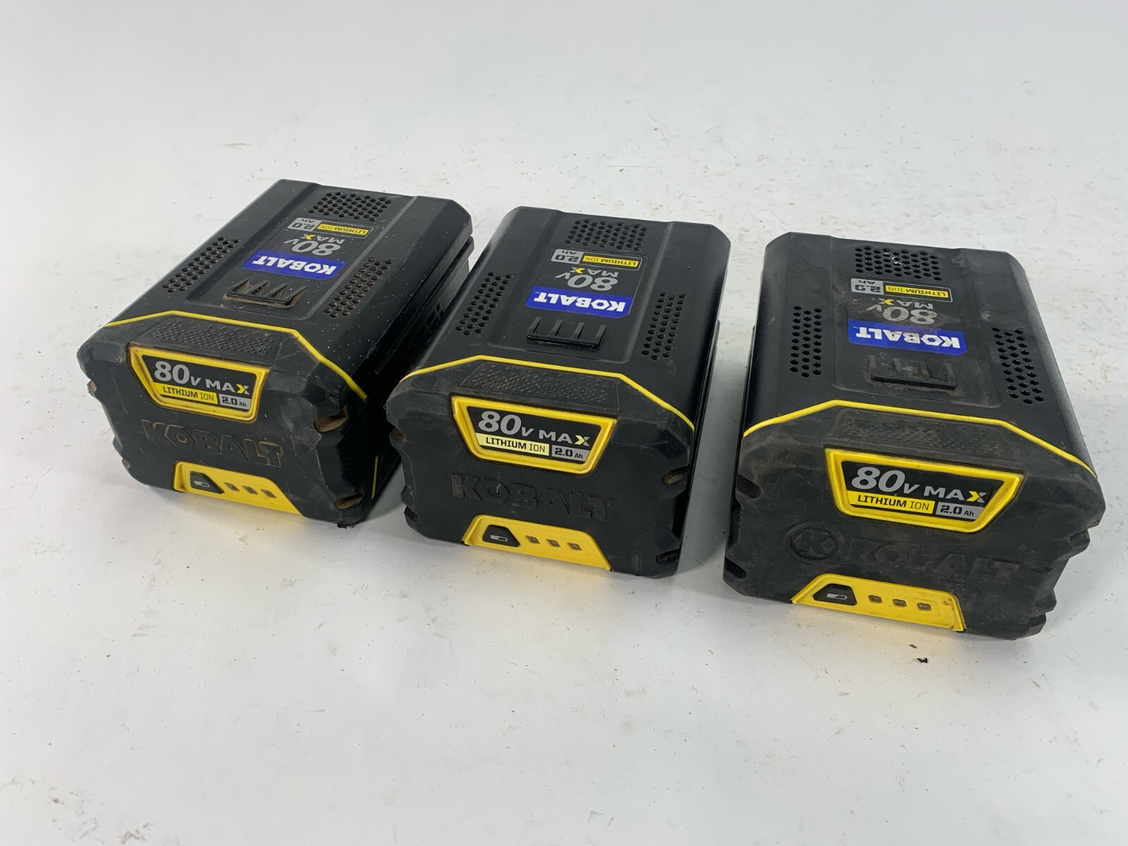 Kobalt KB280-06 80V MAX 2.0Ah Lithium-Ion Battery 3 Pack Parts/ not ...