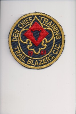 1953 CIC Trail Blazers Den Chief Training patch | eBay