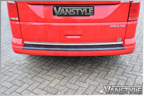 FOR VW T6 T6.1 TRANSPORTER 15> 1PCS TAILGATE TRIM LINE STAINLESS CHROME ...
