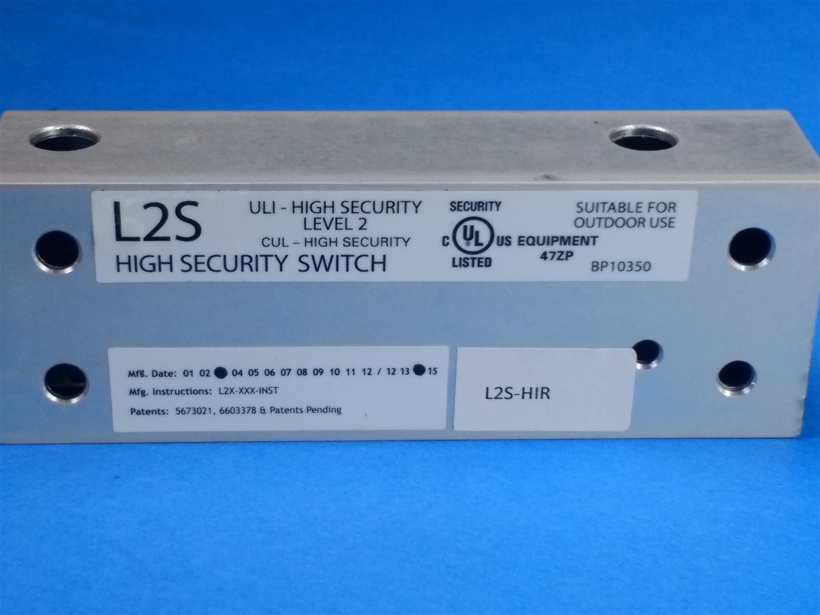 Magnasphere HSS Model L2S ULI-Level 2 High Security Safe Vault Sensor ...