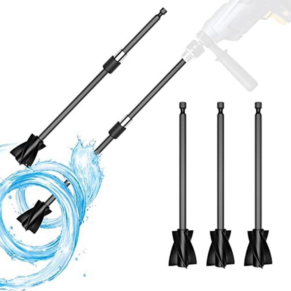 5Pcs Resin Mixer Paddles with 2 for EXTENSION Rods, Reusable Paint ...