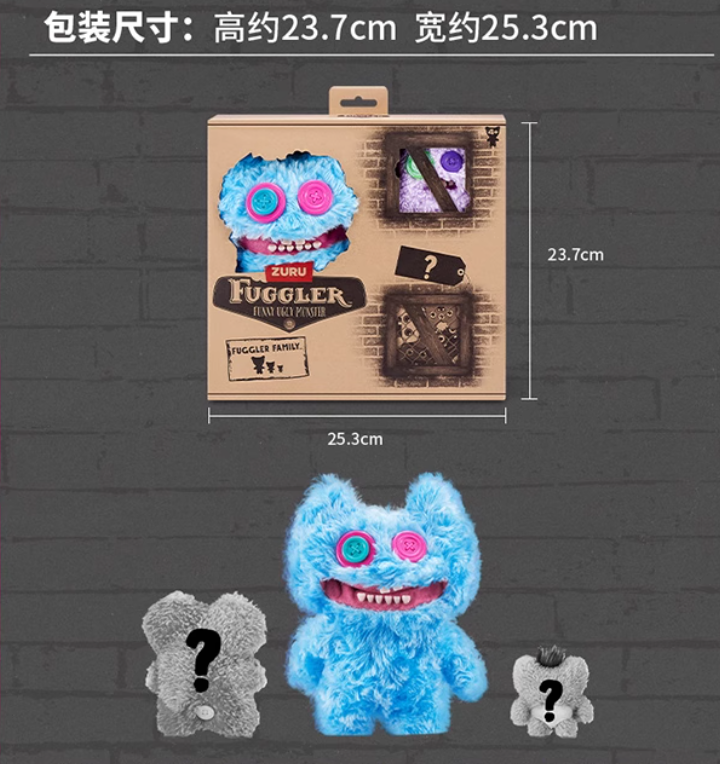 Original Fuggler Funny Ugly Monster Fuggler Family Stink Face Blue New ...