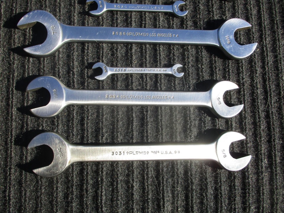 Plomb Plvmb open end wrench set 12 wrenches | eBay