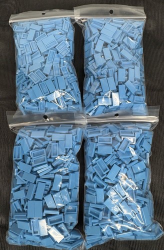 2000 new LEGO Medium Blue Tiles 1x2 Tile Lot MOSIAC ARTWORK | eBay