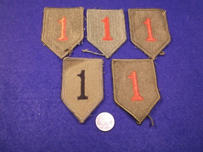 #38 of 53, 5x USA MILITARY PATCHES - ALL FOR 1st INFANTRY DIVISION, FT ...