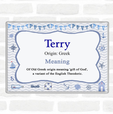 Terry Name Meaning Jumbo Fridge Magnet Nautical | eBay UK