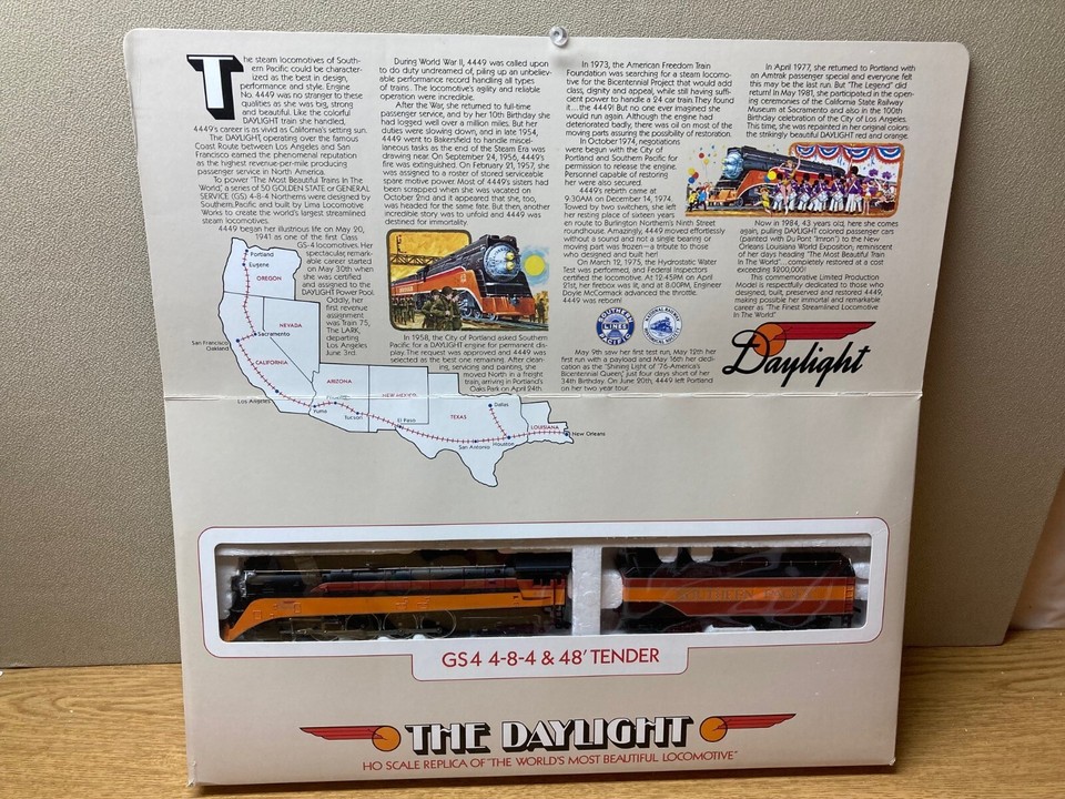 BACHMANN 'THE DAYLIGHT' REPLICA 4-8-4 GS4 4449 SOUTHERN PACIFIC STEAM ...