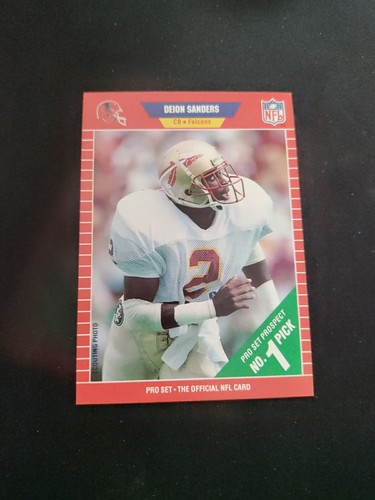 1989 Pro Set Deion Sanders Rookie Card #486 (N) | eBay