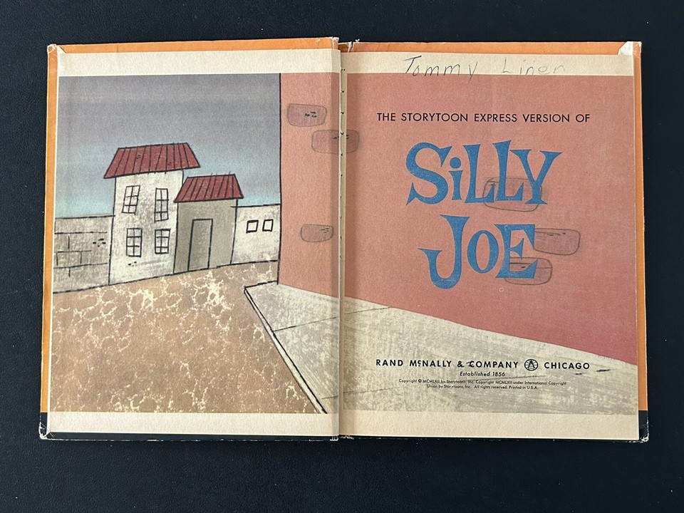 Vintage Rand McNally Silly Joe Childrens Book 1962 HC StoryToon Express ...