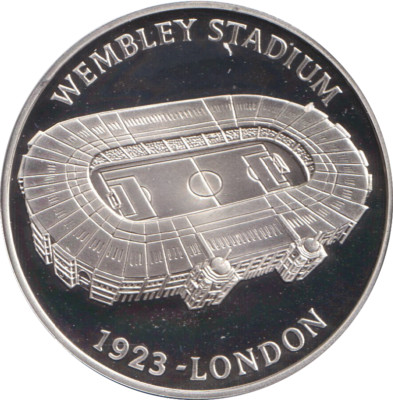 Coin Silver Proof 1oz Euro Football Championship 1996 WEMBLEY STADIUM ...