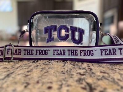 TCU Clear Stadium Purse + Strap, Texas Christian University Gameday ...