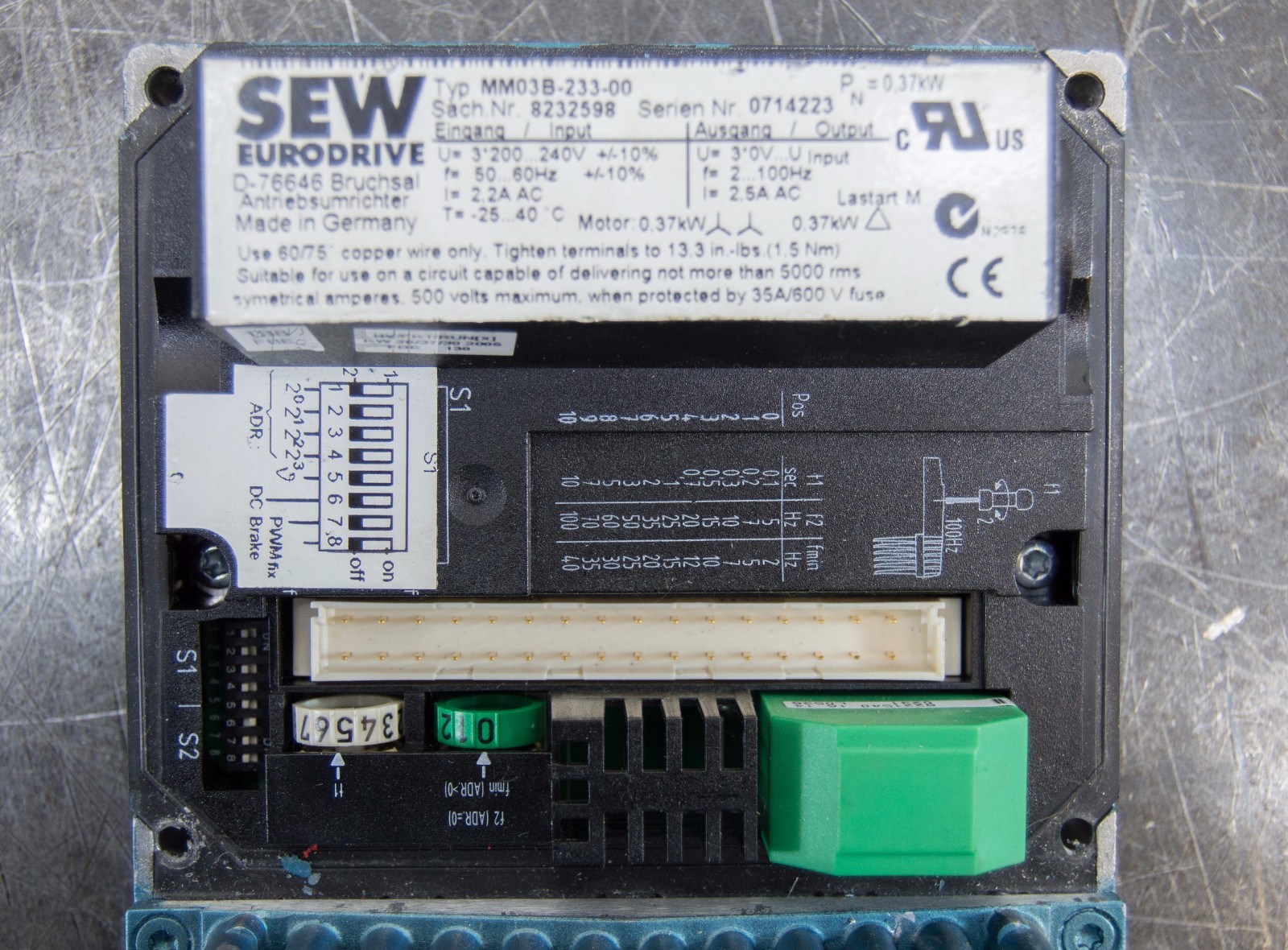 Sew Eurodrive Mm03b-233-00 Movimot Control 8232598 MM03B23300 VFD ...