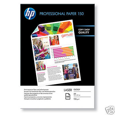 RAMETTE PAPIER HP BRILLANT GLOSSY LASER A4 150 feuilles 150g /m² ...