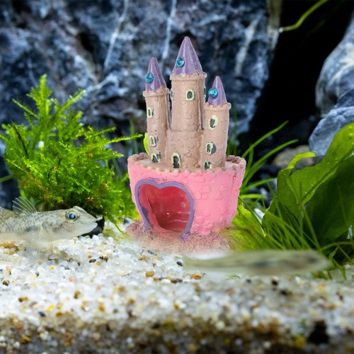 Aquarium Landscape Decoration Cartoon Castle Model Fish Tank Ornaments ...