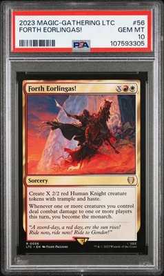 MTG PSA 10 Forth Eorlingas! - The Lord of the Rings Commander #056 | eBay
