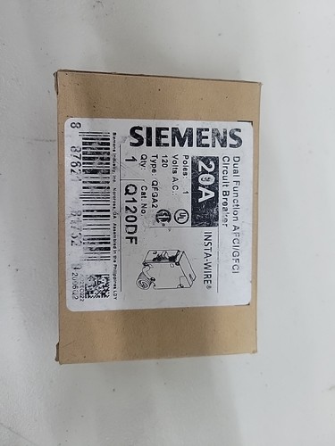 Siemens Q120DF 20-Amp AFCI/GFCI Dual Function Circuit Breakers QFGA2 ...