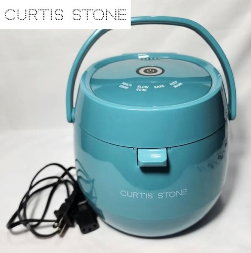 Curtis Stone Dura Pan Mini Multi Slow Cooker Electric Turquiose Blue ...