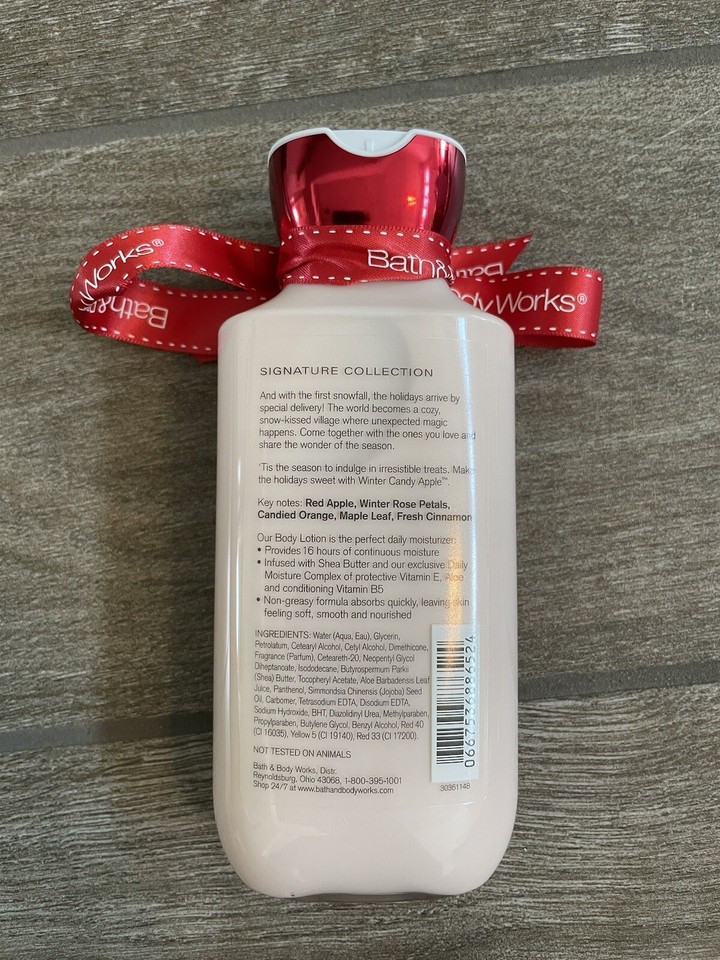 bath and body works winter candy apple lotion 8oz signature collection ...