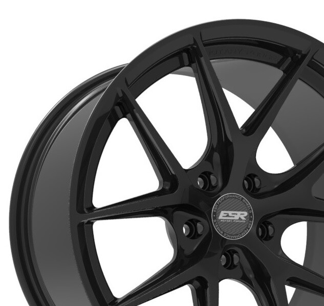 ESR RF2 18x9.5 +35 5x114.3 Black WRX Supra RX8 G35 Civic TSX RSX Accord ...