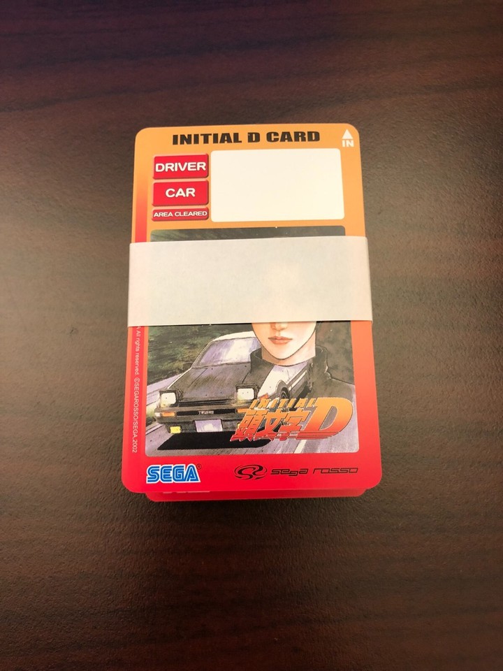 Initial D Card for Arcade Game - Magnetic Card for Initial D - Sega ...