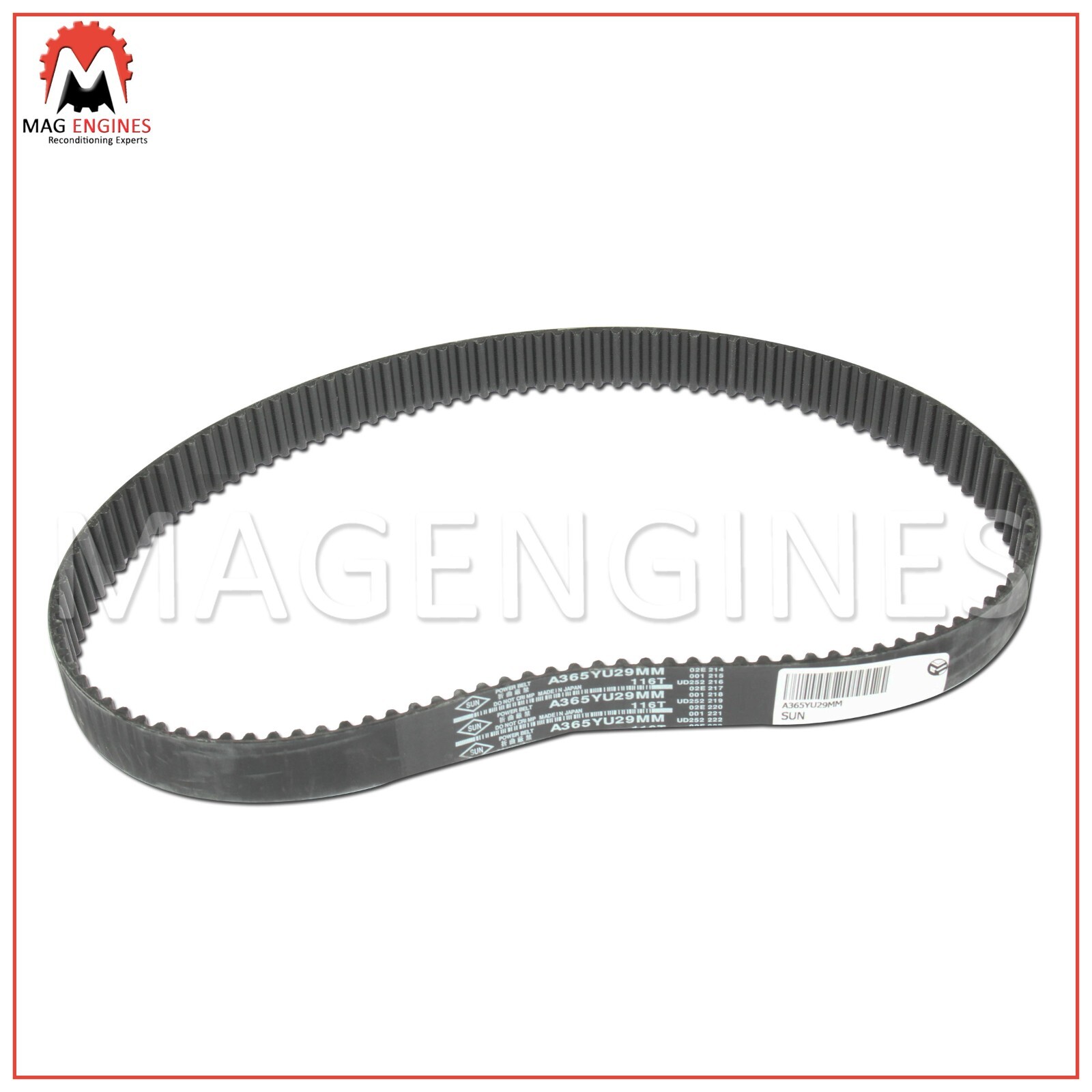 A365YU29MM TIMING BELT MITSUBISHI 4G92 4G93 FOR CARISMA DELICA 1994-99 ...