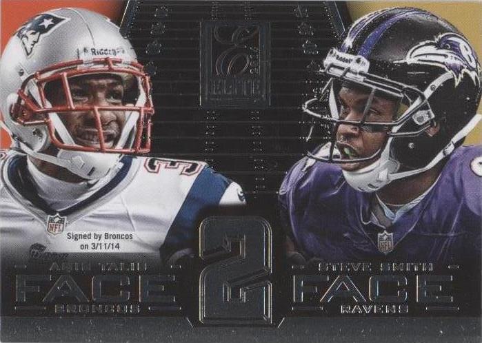 2014 Panini Elite - Face 2 Face Steve Smith, Aqib Talib #5 Silver for ...