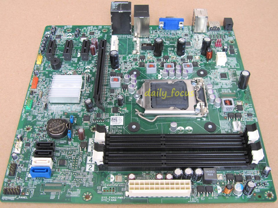 DELL Studio XPS 8300 DH67M01 LGA 1155 Socket DDR3 Intel H67 motherboard ...