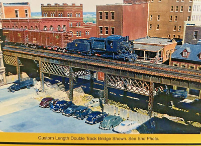 150 ft CITY STEEL VIADUCT BRIDGE - SINGLE TRACK HO Scale-PLASTIC KIT ...