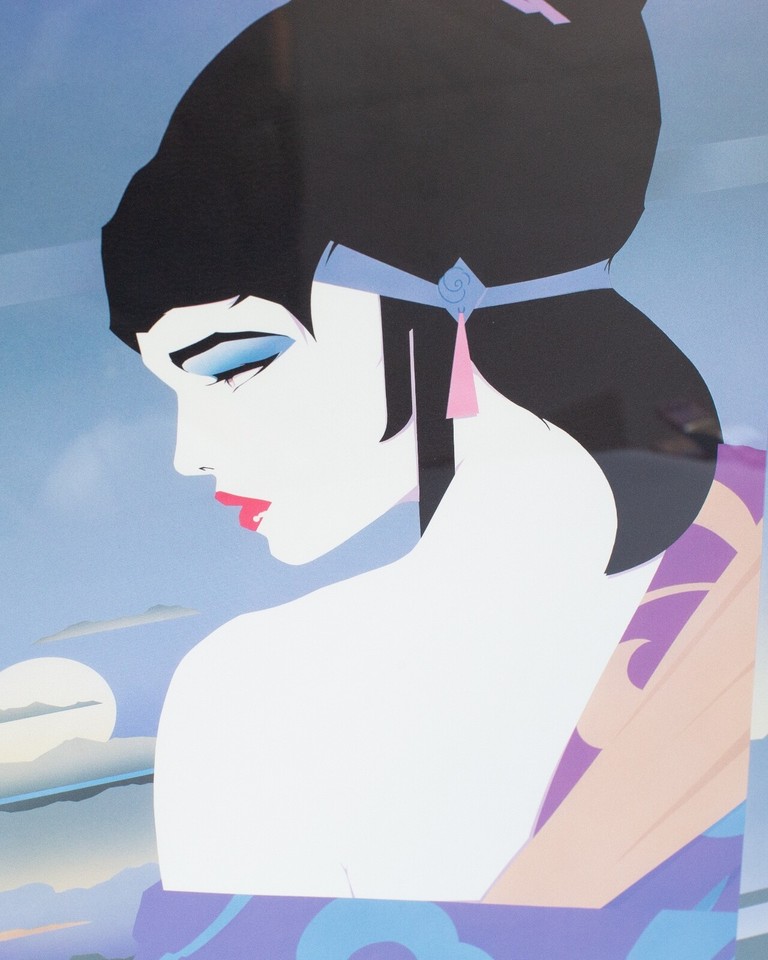 Vintage Postmodern 80s - 90s Patrick Nagel Inspired Framed Art Print ...