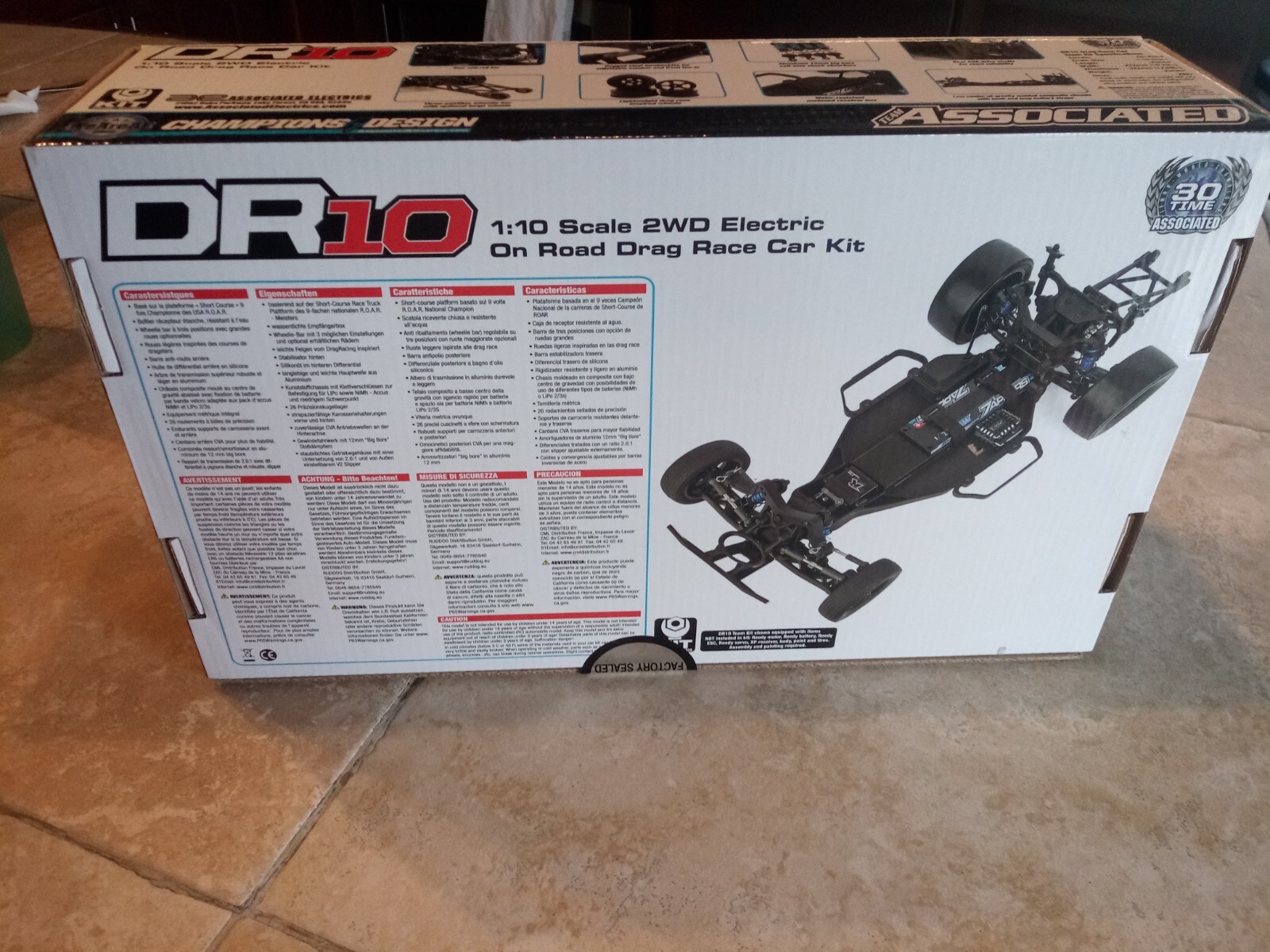 Team Associated DR10 Drag Race Car Team W/ESC COMBO KIT - NEW UNOPENED ...