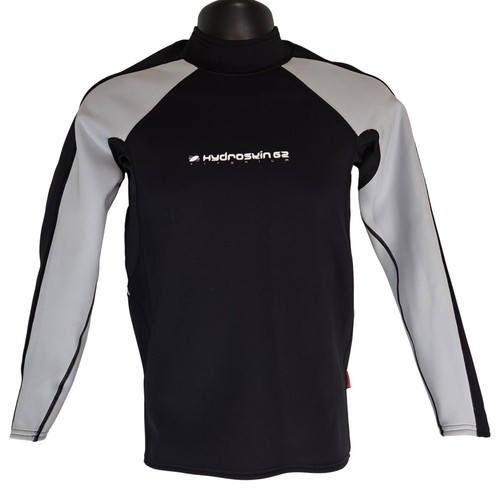 NRS HydroSkin G2 Titanium Long Sleeve Neoprene Shirt Black Silver Mens ...