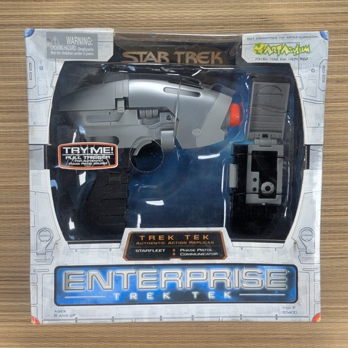 Star Trek Enterprise Trek Tek Starfleet Phase Pistol & Communicator Box Damage | eBay