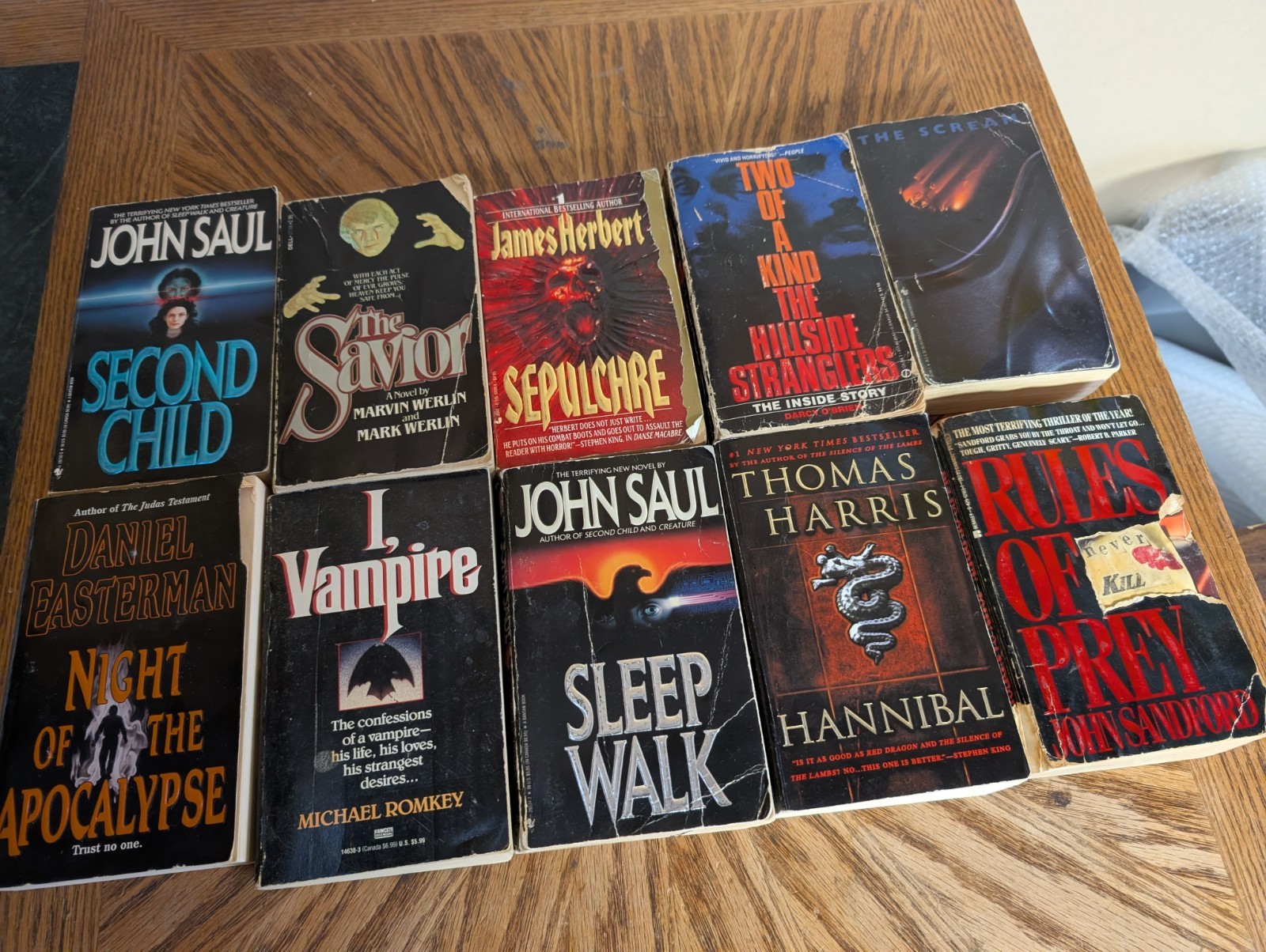 LOT OF 10 PAPERBACKS FROM HELL VINTAGE HORROR 1970's & 1980's OOP | eBay